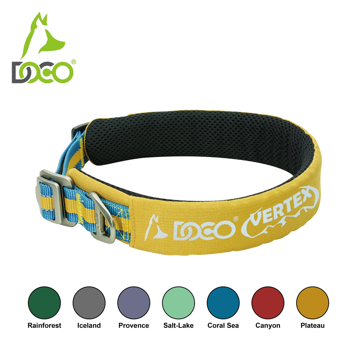 VERTEX Reflective Ultralight Mesh Collar – www.docopet.com