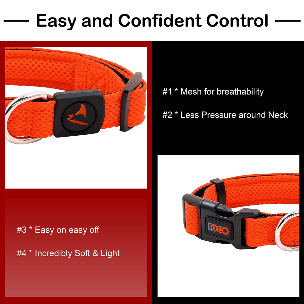 DOCO® Puffy Mesh Dog Collar – www.docopet.com